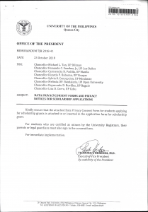 Data Privacy Consent Forms and Privacy Notices for Scholarship ...