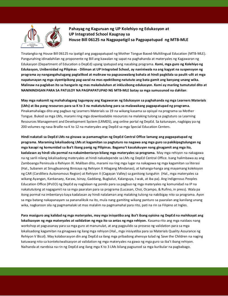 February 2020 – College of Education
