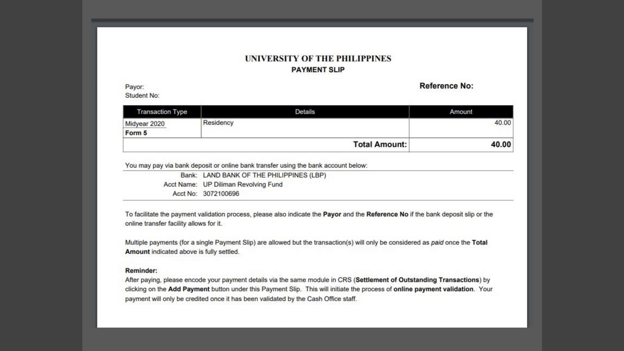 Registration First Semester 2020-2021: Reminders, Procedure, and ...