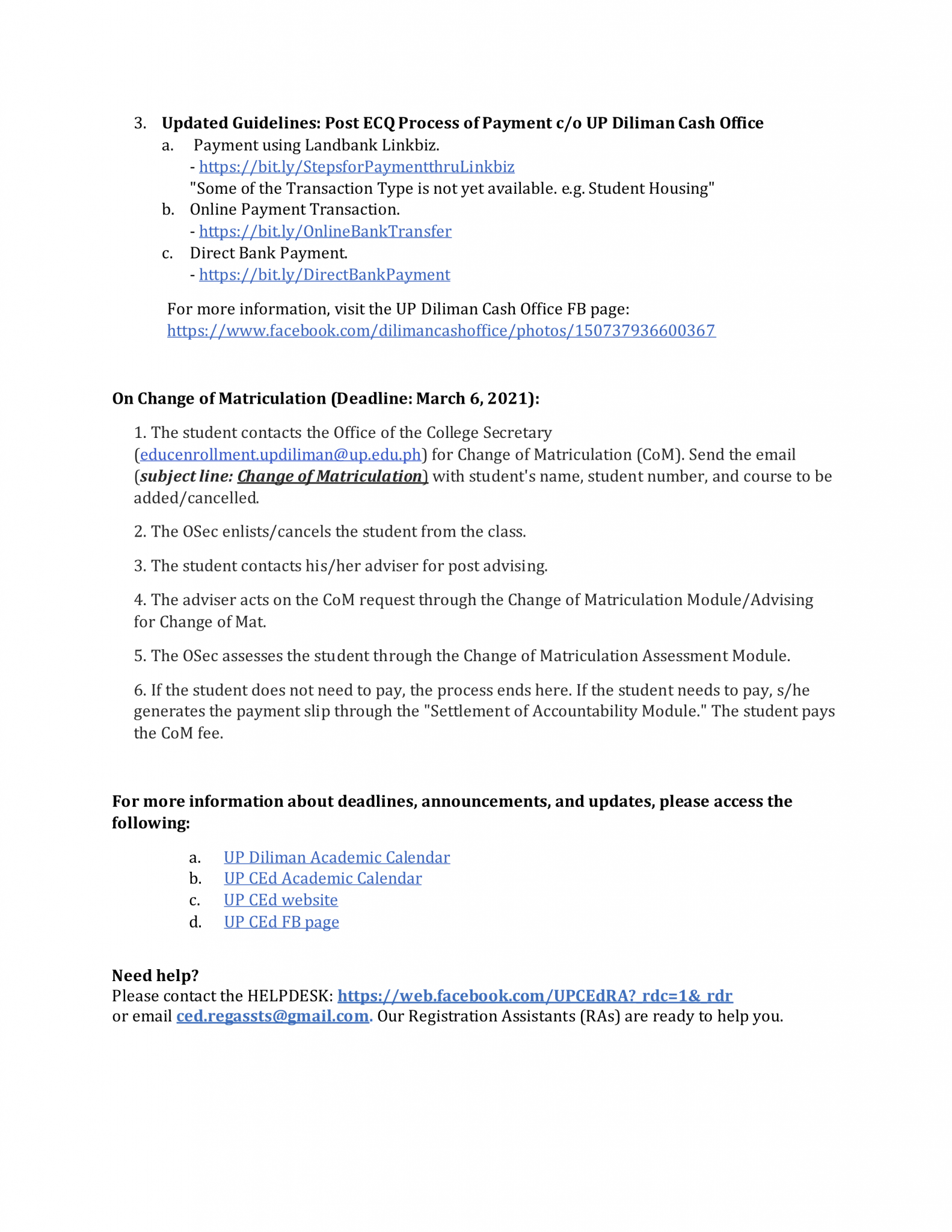 Registration Guide for CPE Students for 2nd Semester AY 2020 – 2021 ...