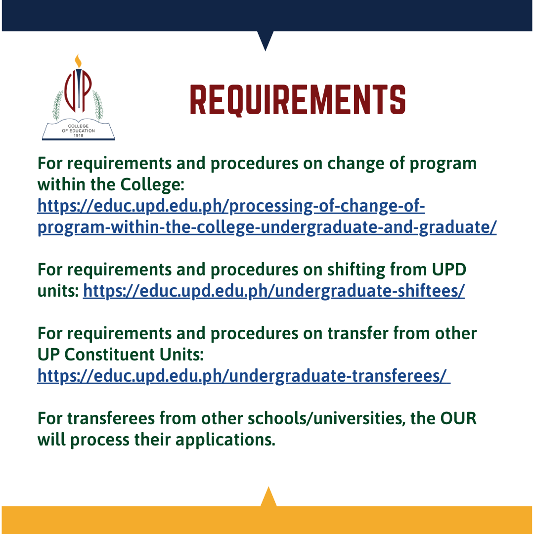 Application for Undergraduate Shifting/Transfer for 1st Semester 2021 ...