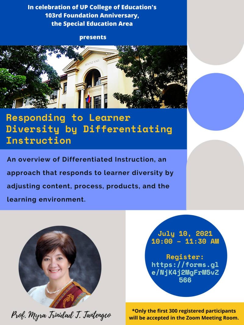 Webinar: Responding to Learner Diversity by Differentiating Instruction ...