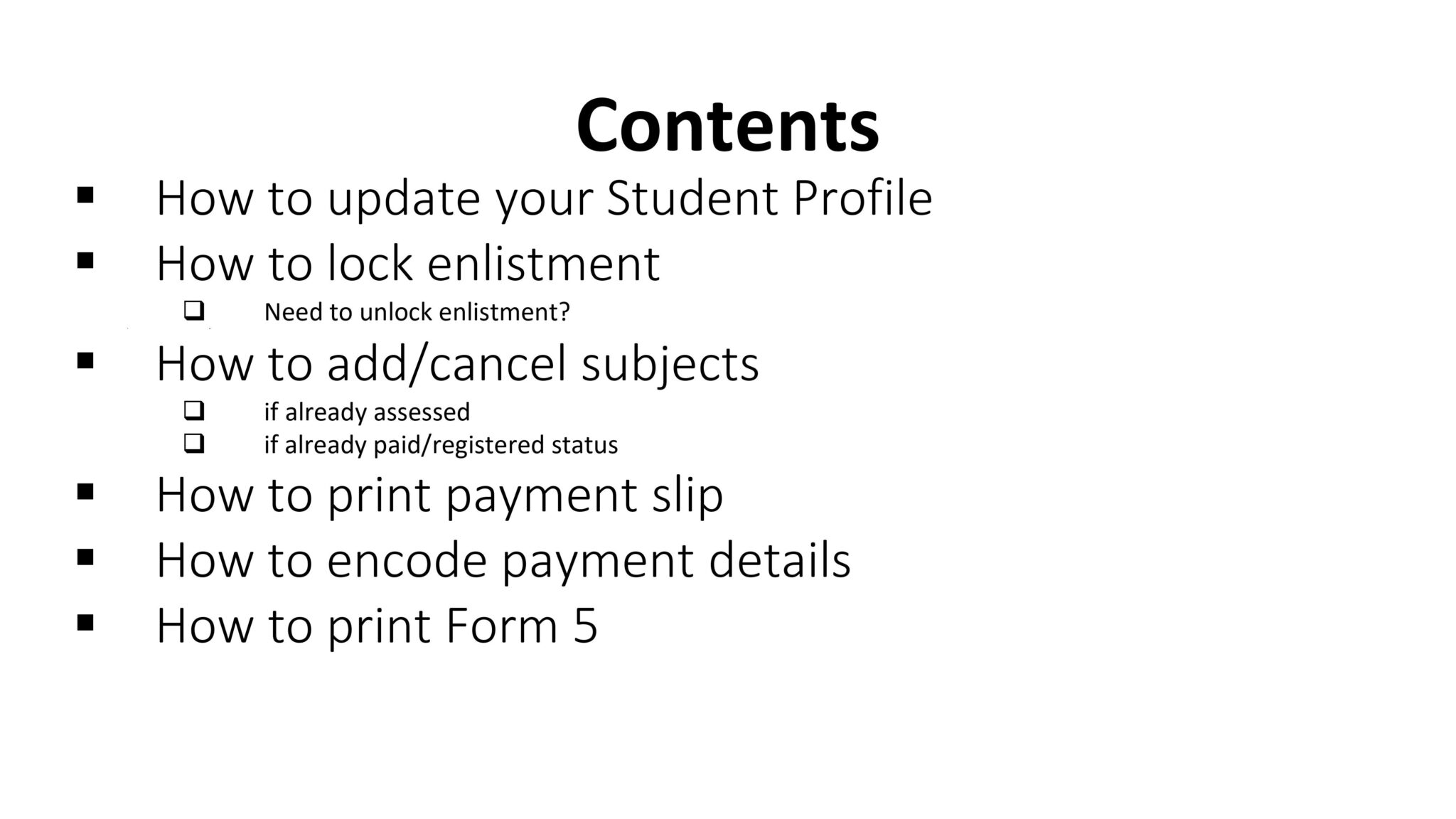 Registration Guide for Undergraduate and Graduate Students: 1st ...