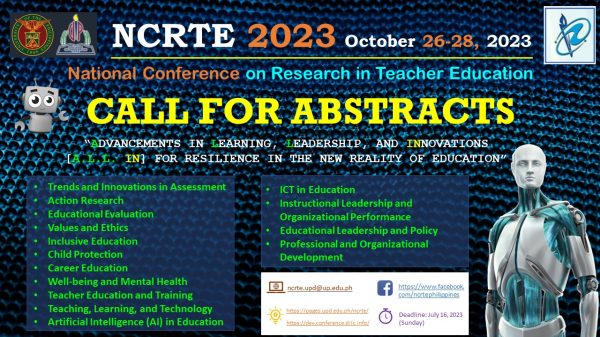 NCRTE 2023 opens the First Call for Abstract/Proposal Submissions ...