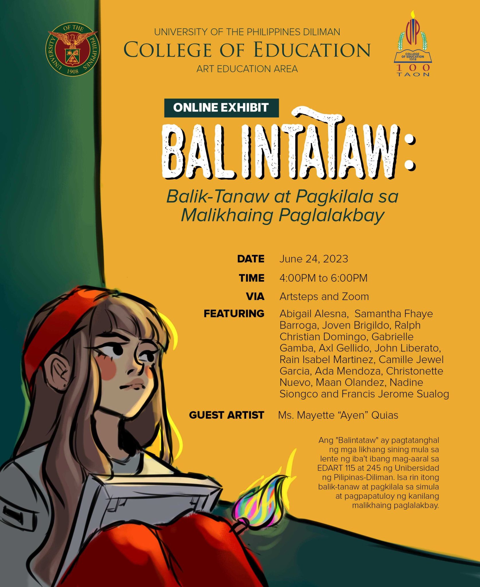 Balintataw: Balik-Tanaw at Pagkilala sa Malikhaing Paglalakbay ...