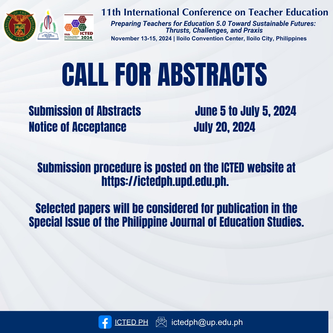 ICTED 2024 Call for Abstracts – College of Education